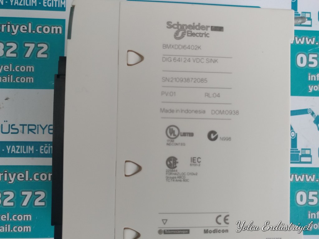 BMXDDI6402K Schneider Electric M340 PLC I/O Module 64 Inputs fiyatı,